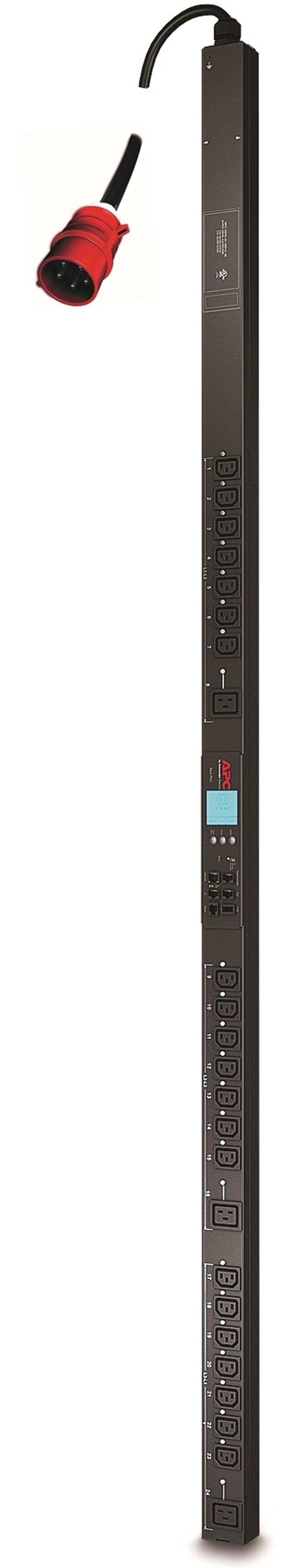 APC Rack PDU, Switched, ZeroU, 16A, 400V, (21x) C13 & (3x) C19, IEC 309 ...